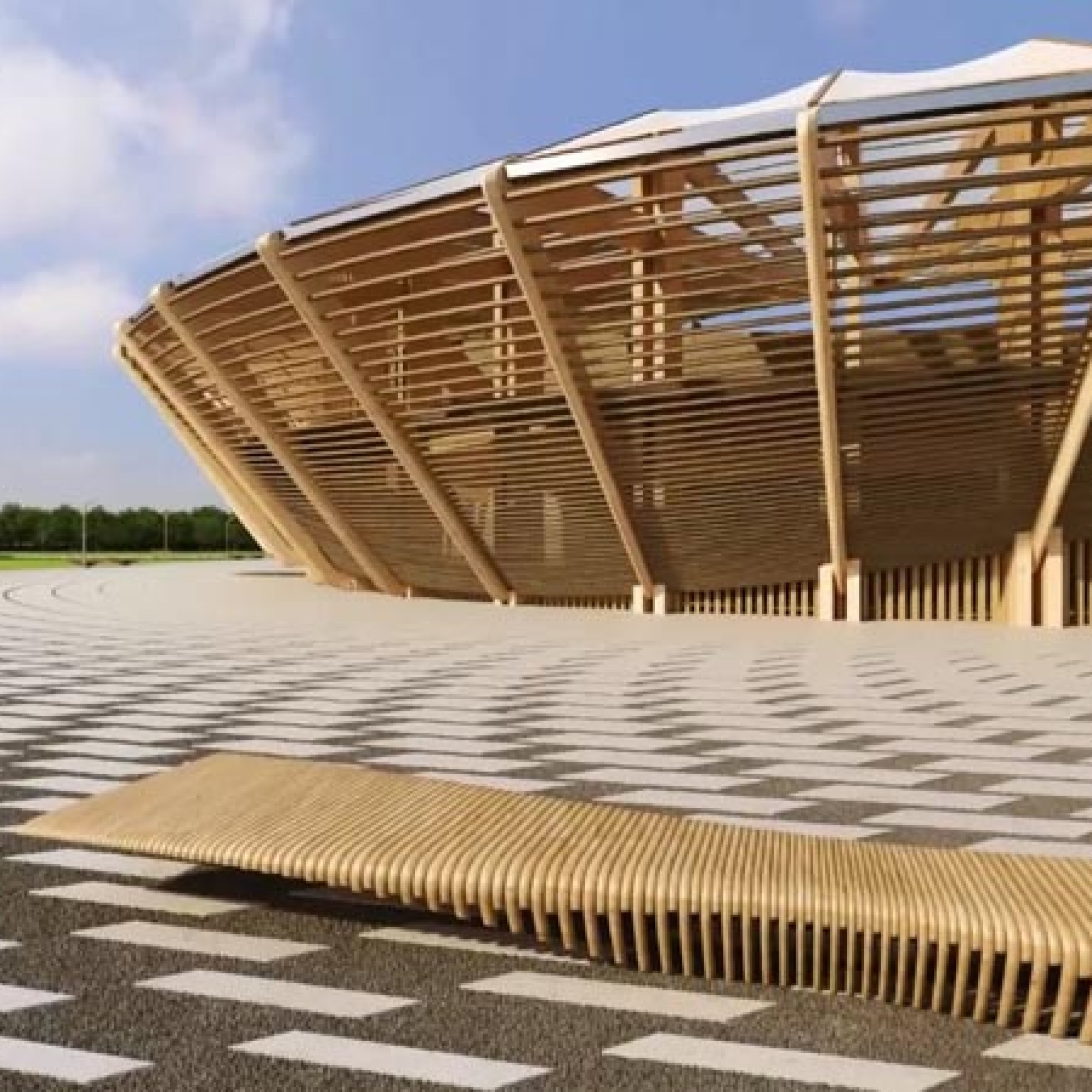 Bientôt le premier stade construit entièrement en bois | Batimag