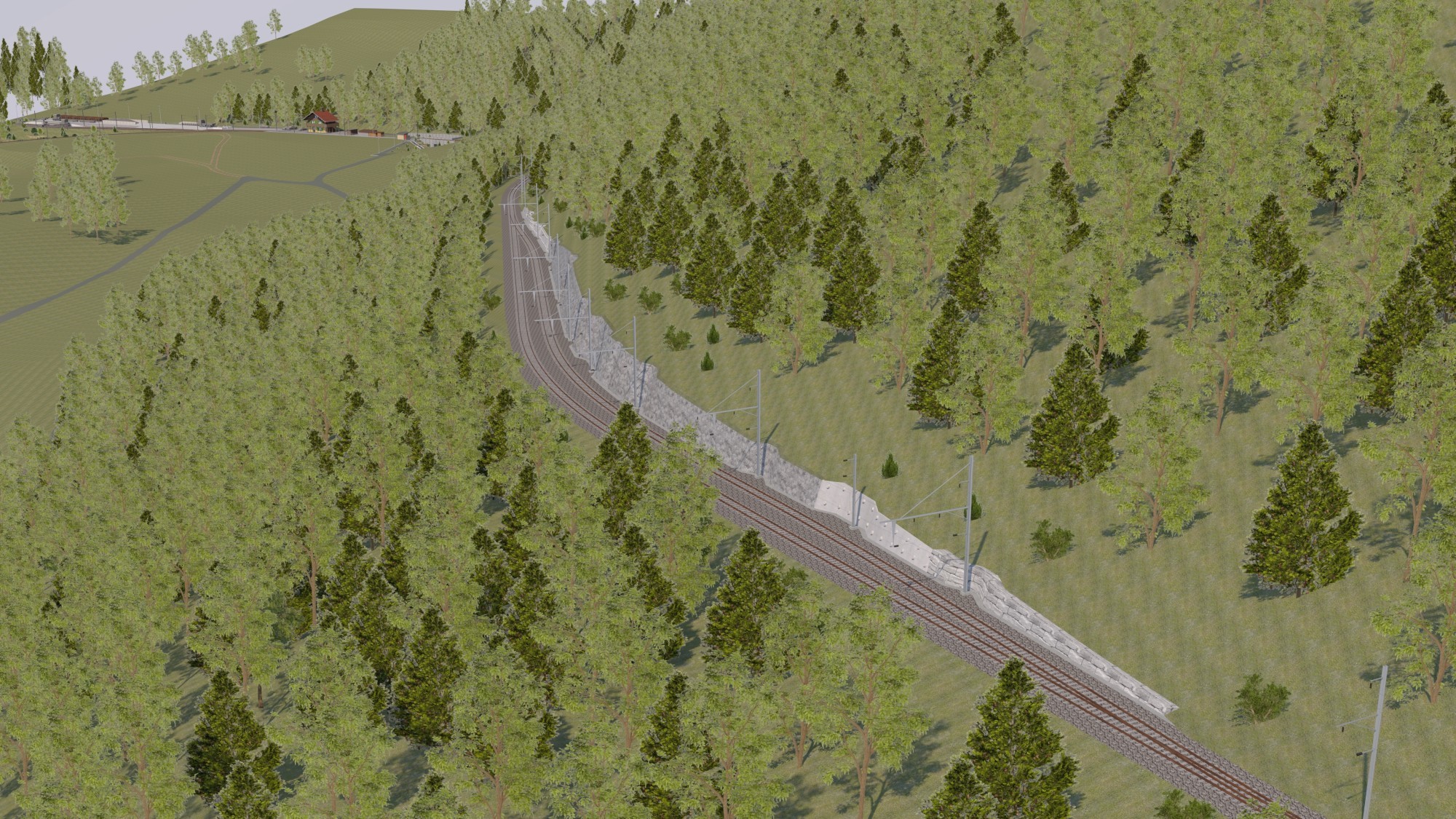 Les rames du Nord vaudois doivent pouvoir croiser en pleine forêt | Batimag